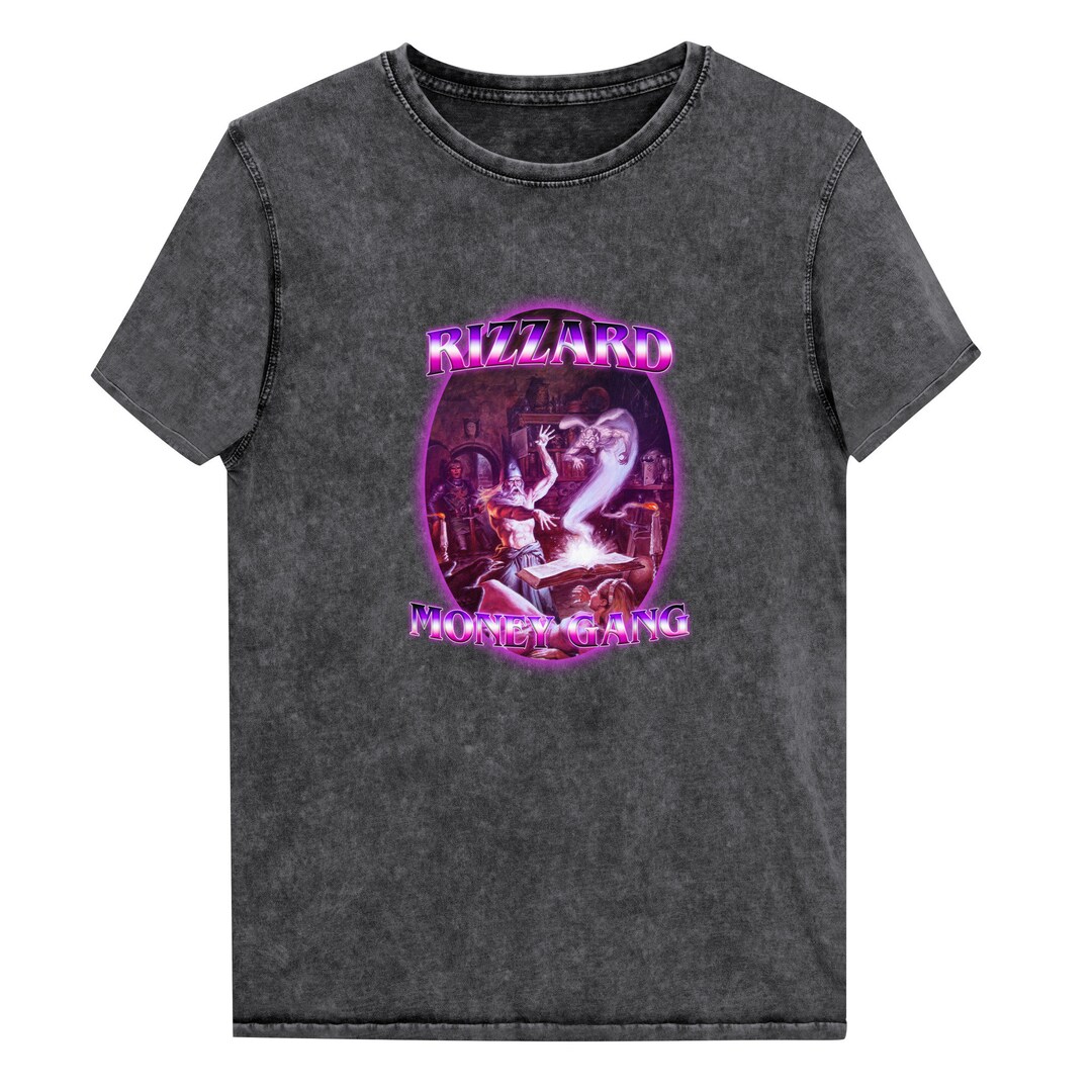 Rizzard Money Gang Denim T-shirt - Etsy UK