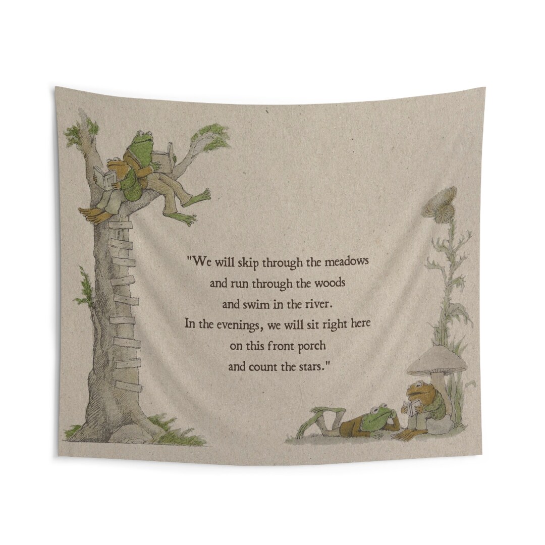 Frog and Toad Indoor Wall Tapestries - Etsy