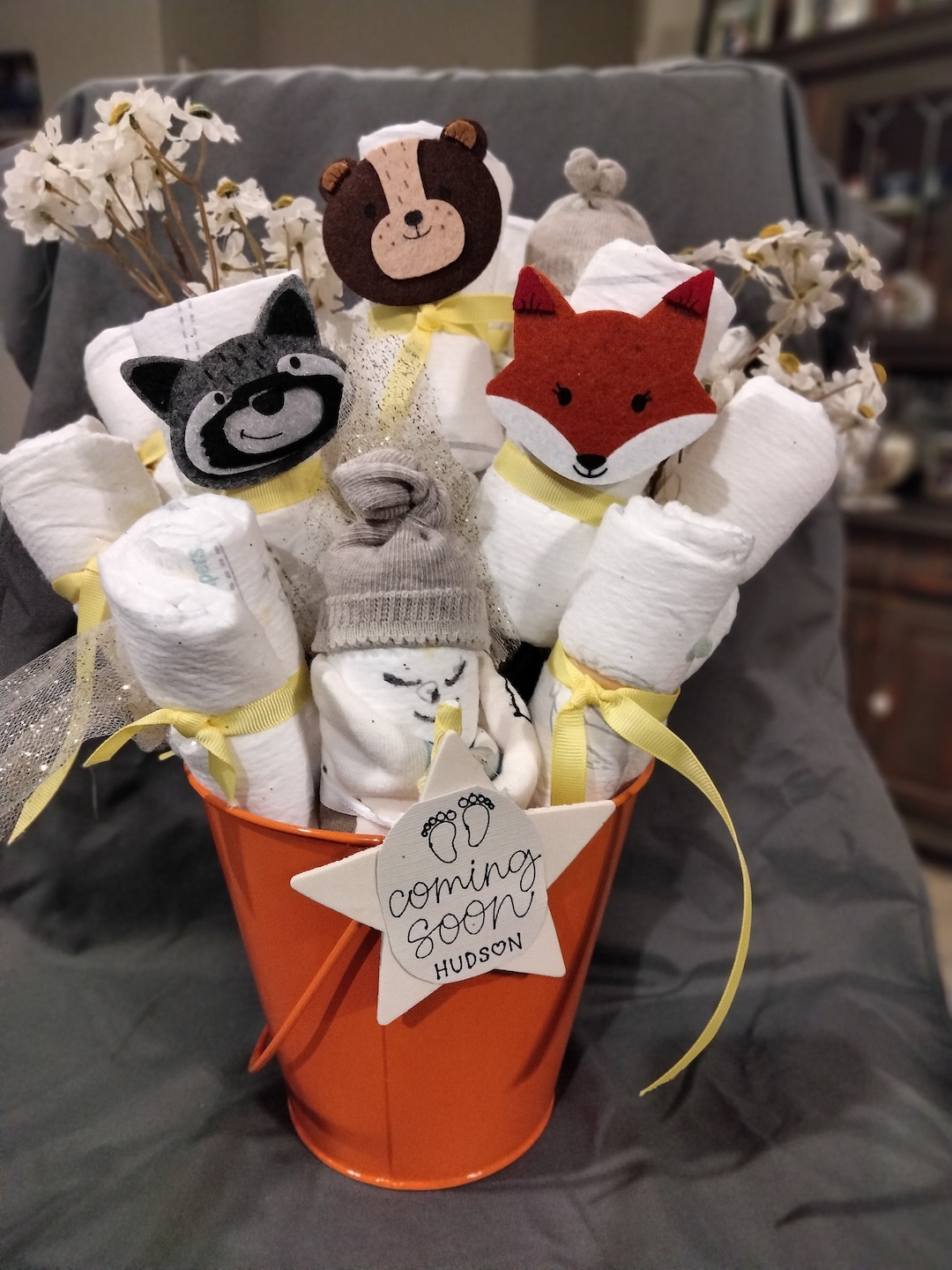 Woodlands Diaper, Diaper Baby Gift, Baby Shower Gift, New Mom Gift ...