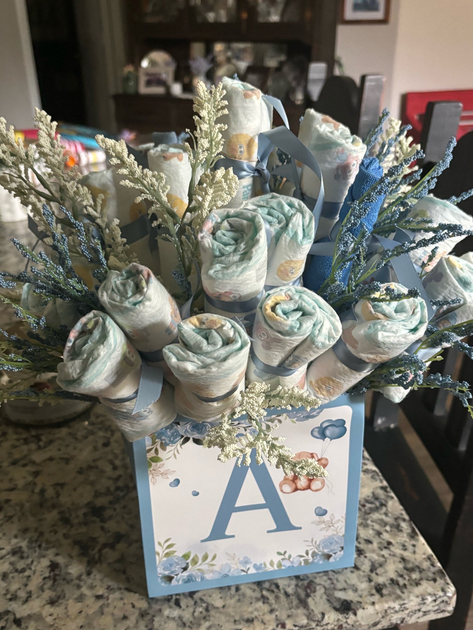 Baby Arrangements, Flower, Diaper , Boy, Girl, Gender Reveal, New ...