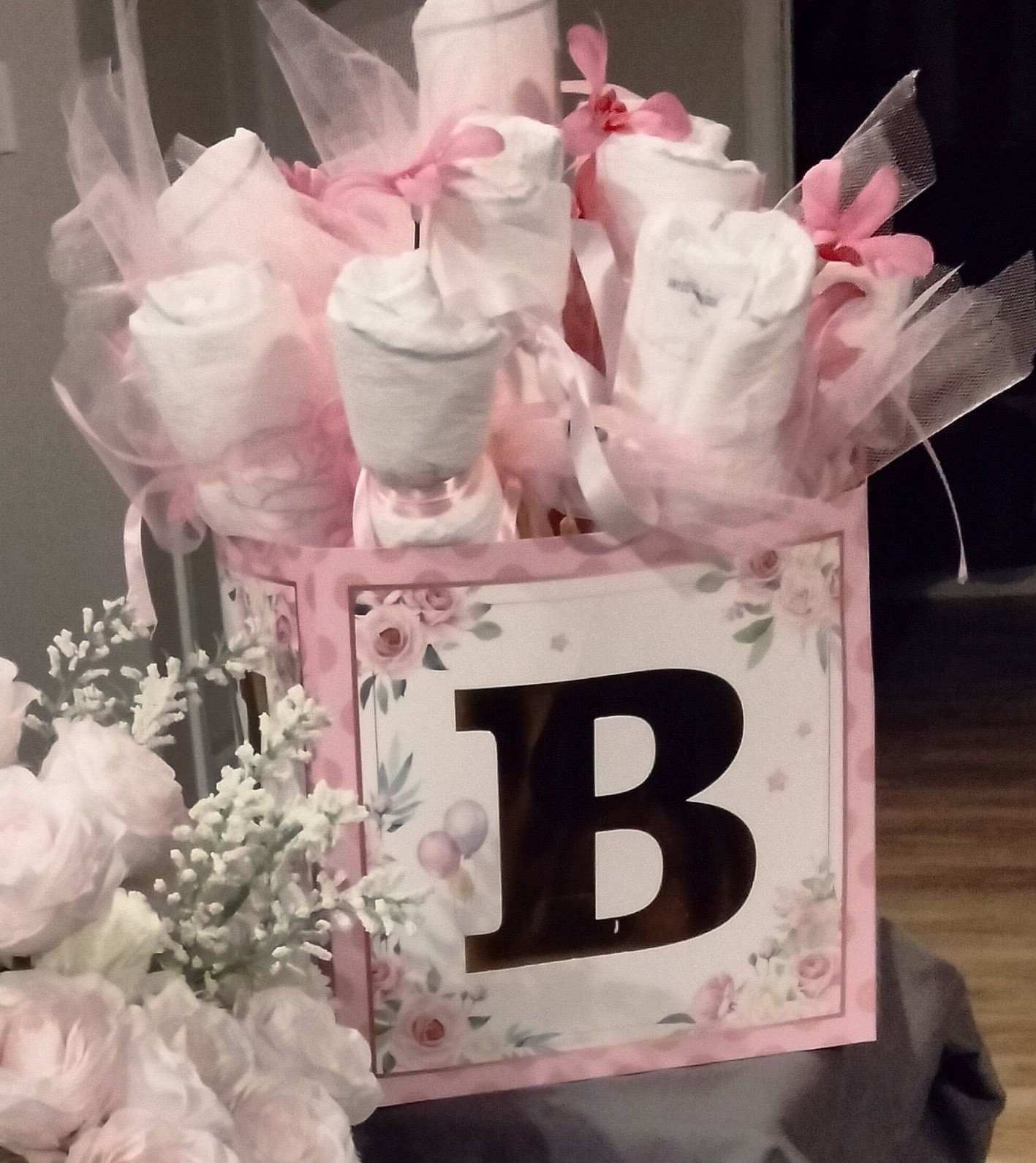 Baby Arrangements, Flower, Diaper , Girl, Gender Reveal, New Mothers ...