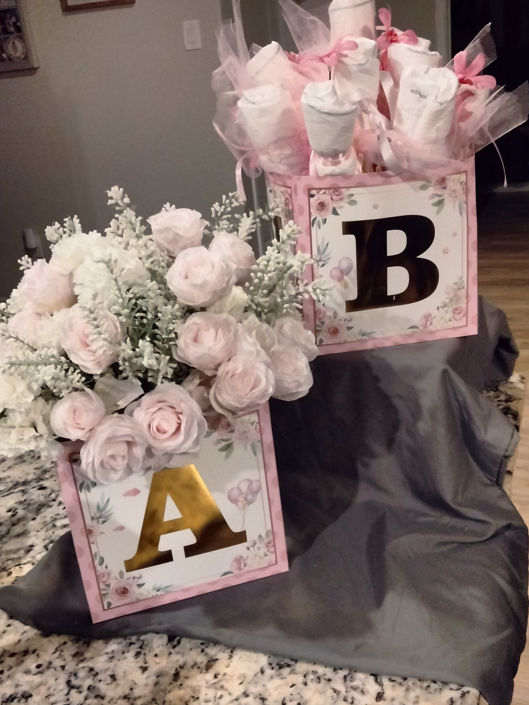 Baby Arrangements, Flower, Diaper , Boy, Girl, Gender Reveal, New ...