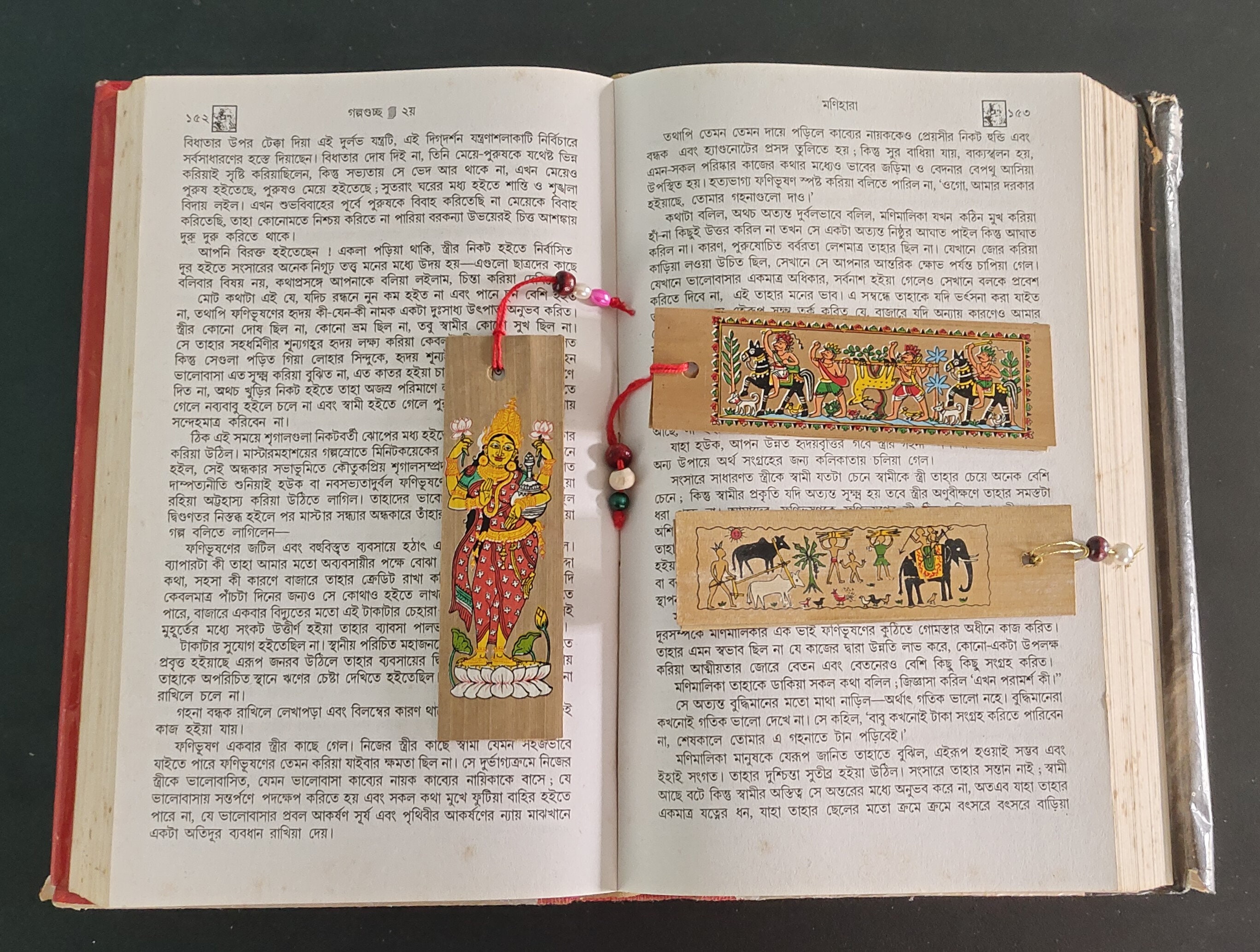 Handcrafted Pattachitra Bookmarks From Odisha Set of 3, Indian ...