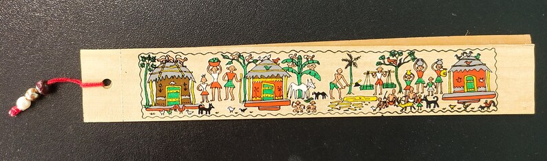 Handcrafted Pattachitra Bookmarks From Odisha Set of 2, Indian ...