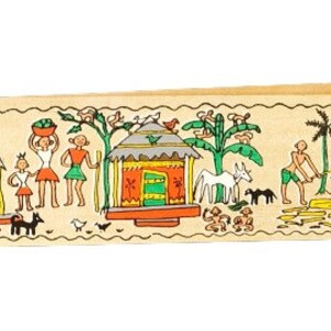 Handcrafted Pattachitra Bookmarks From Odisha Set of 2, Indian ...