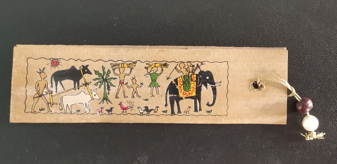 Handcrafted Pattachitra Bookmarks From Odisha Set of 3, Indian ...