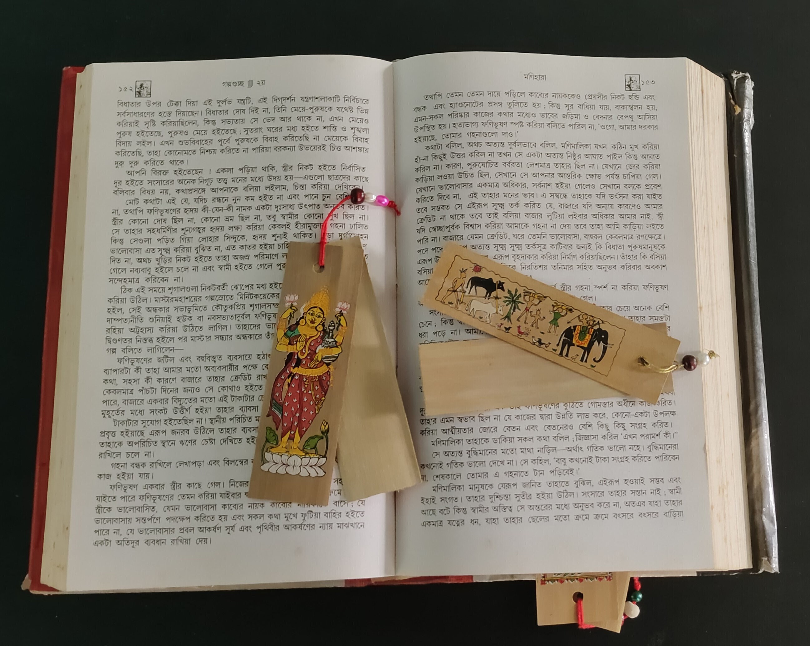 Handcrafted Pattachitra Bookmarks From Odisha Set of 3, Indian ...