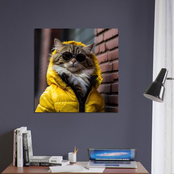 Cool Cat Poster - Etsy