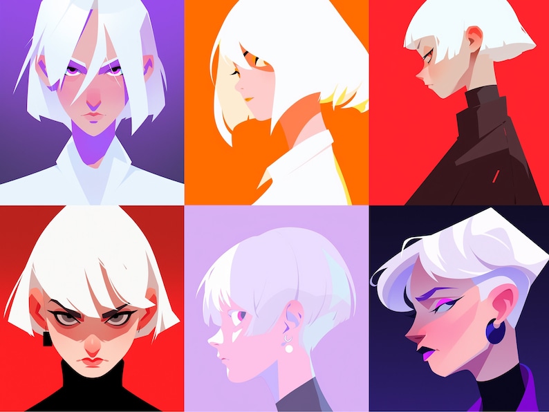 Genderless Flat Avatars Midjourney Prompt Guide and Tricks, Pre-written ...