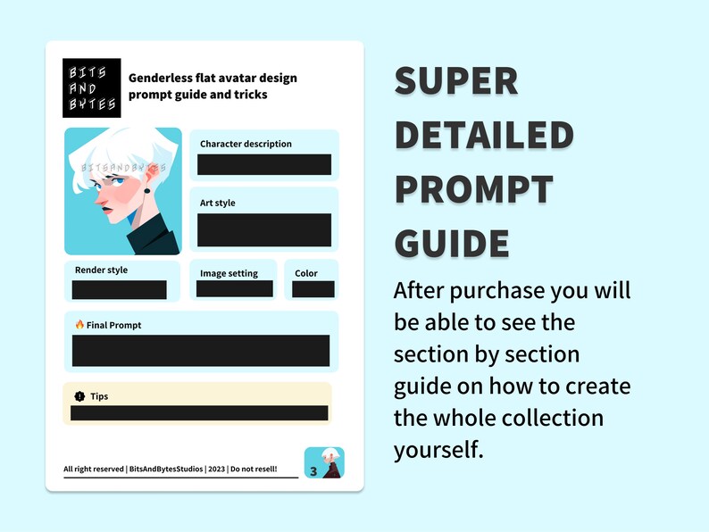 Genderless Flat Avatars Midjourney Prompt Guide and Tricks - Etsy