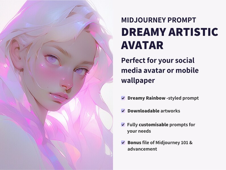 Fantasy Avatar Midjourney Prompt AI Art, Dreamy Artistic Characters, Customizable Prompts ...
