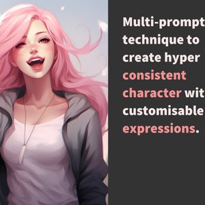 Facial Expressions Digital Design of Consistent Character Midjourney ...