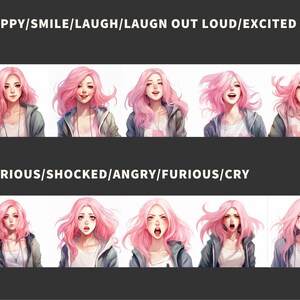 Facial Expressions Digital Design of Consistent Character Midjourney ...