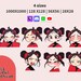 Kawaii Japanese Girl Emotes 18x Bundle, Emotes Mega Pack, Emotes ...