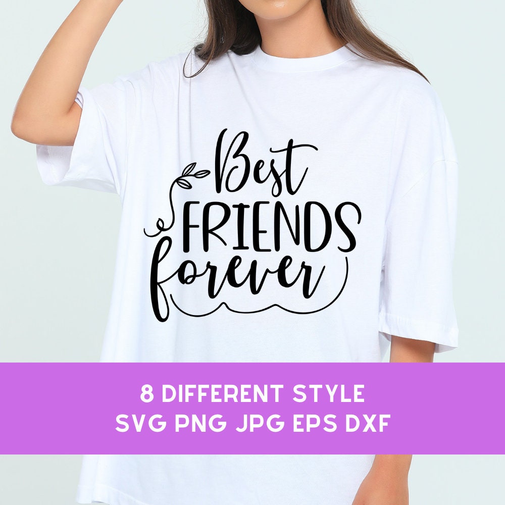Best Friend Forever Svg Png Friendship Svg Bundle Friends - Etsy