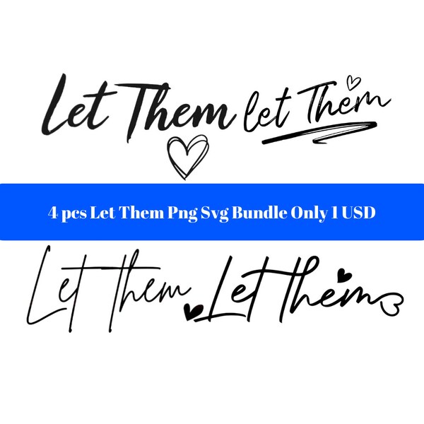 Let Them Heart Svg - Etsy
