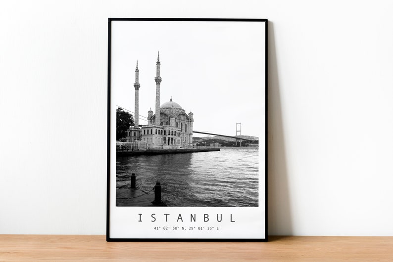 Istanbul Printable Black and White Photo, Istanbul Wall Art, Istanbul ...