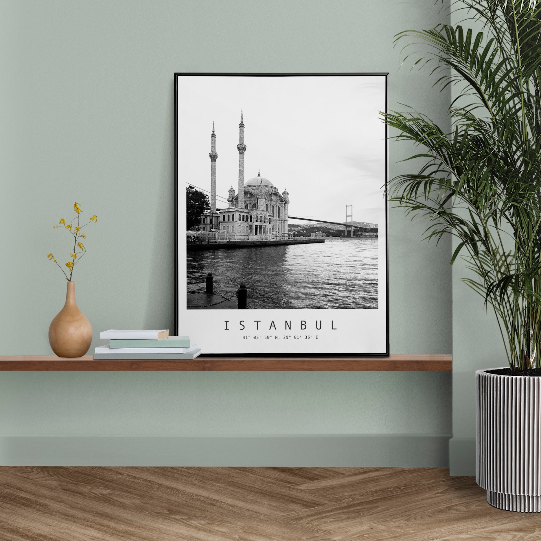 Istanbul Printable Black and White Photo, Istanbul Wall Art, Istanbul ...