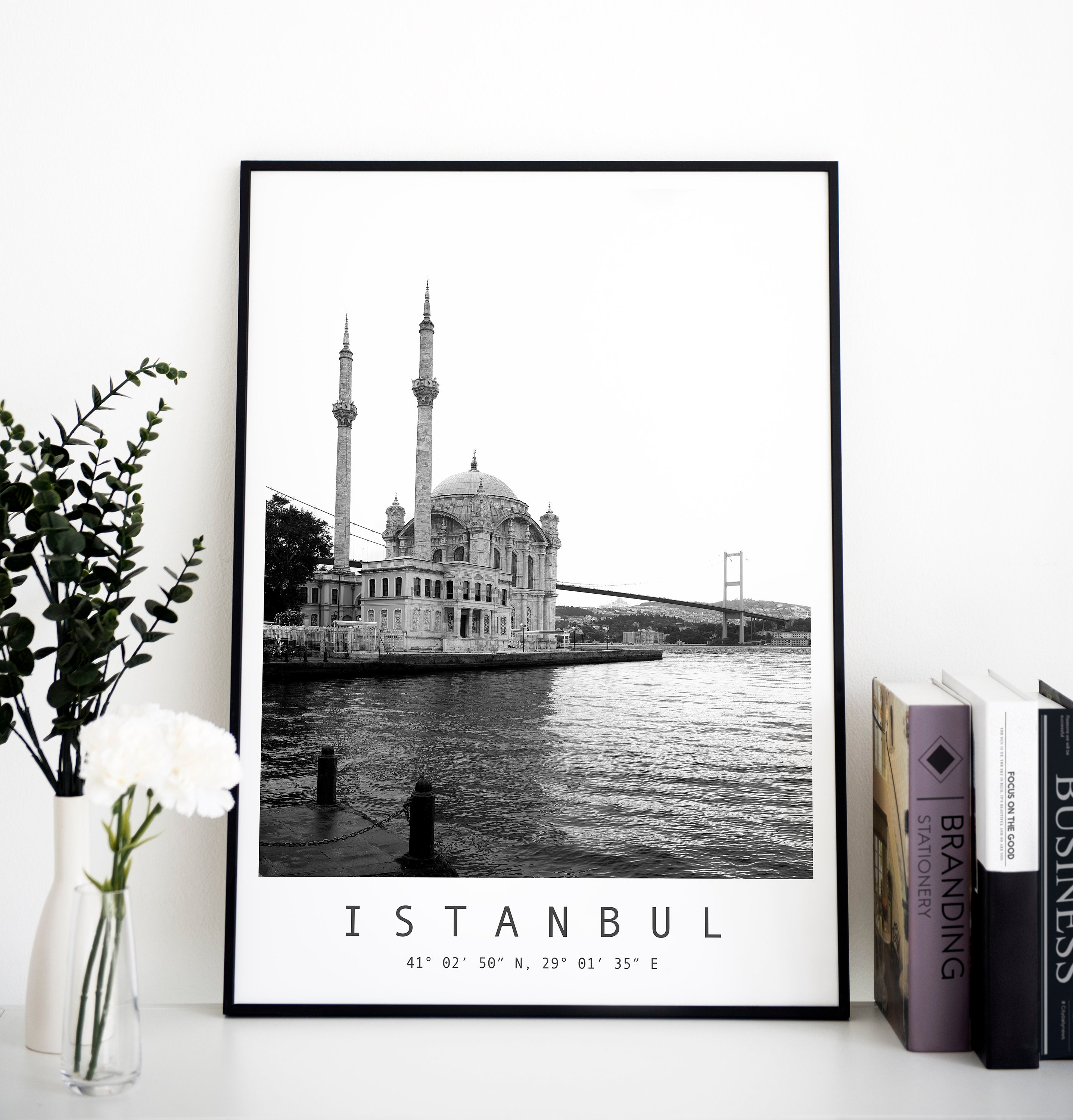 Istanbul Printable Black and White Photo, Istanbul Wall Art, Istanbul ...