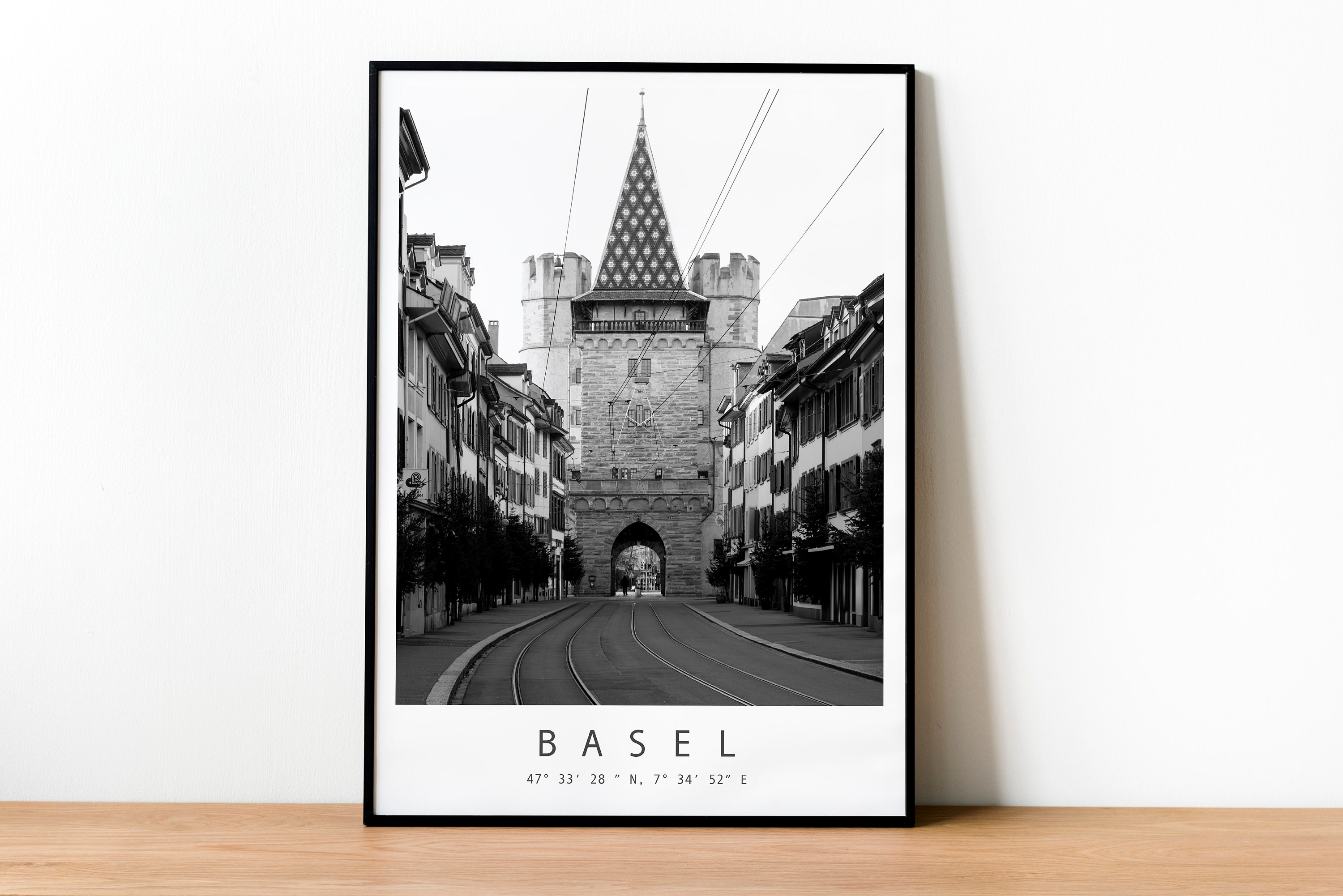 Basel Poster Print, Switzerland Printable Wall Art, Coordinates ...