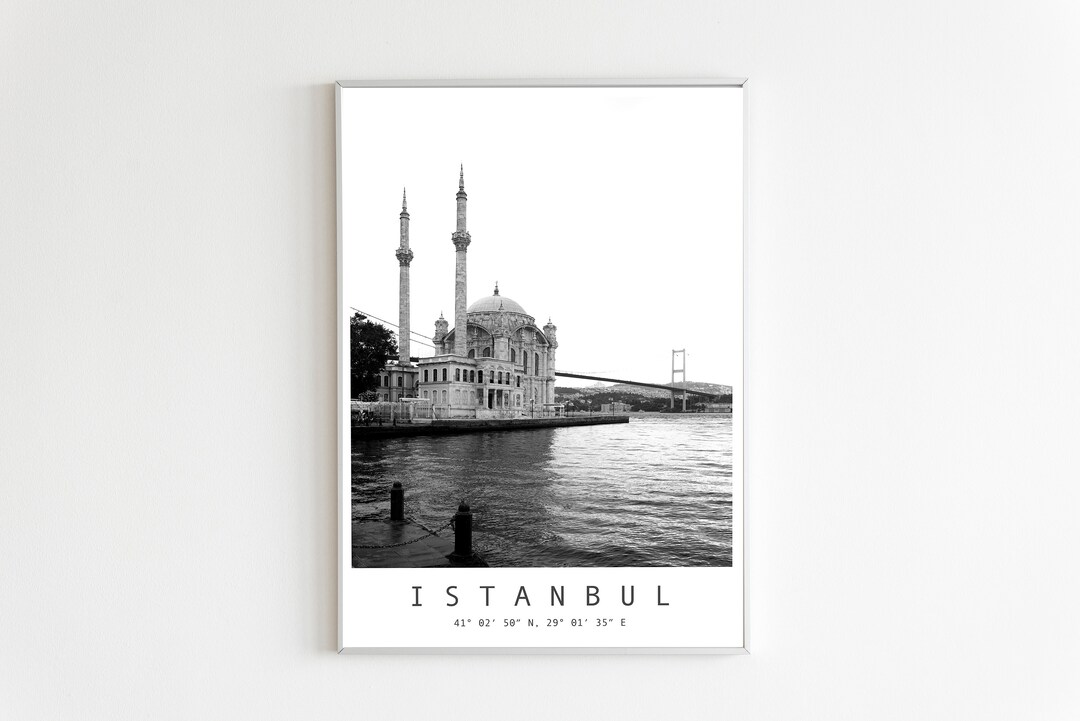 Istanbul Printable Black and White Photo, Istanbul Wall Art, Istanbul ...