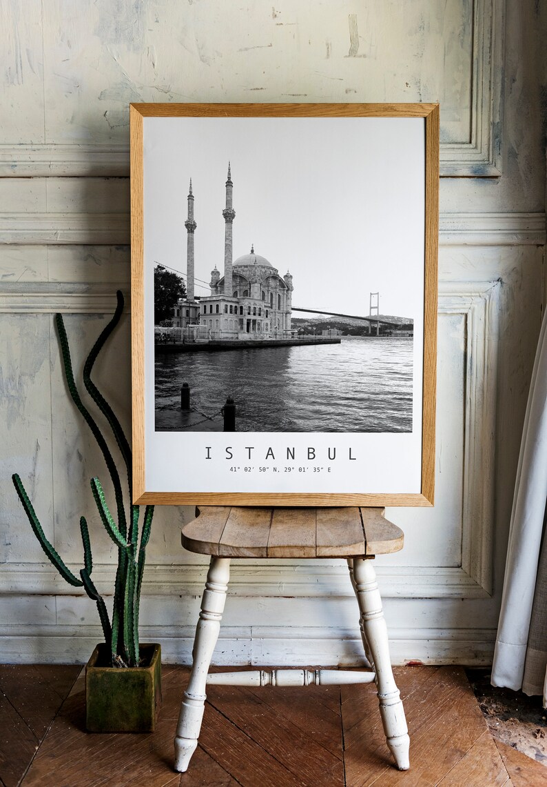 Istanbul Printable Black and White Photo, Istanbul Wall Art, Istanbul ...