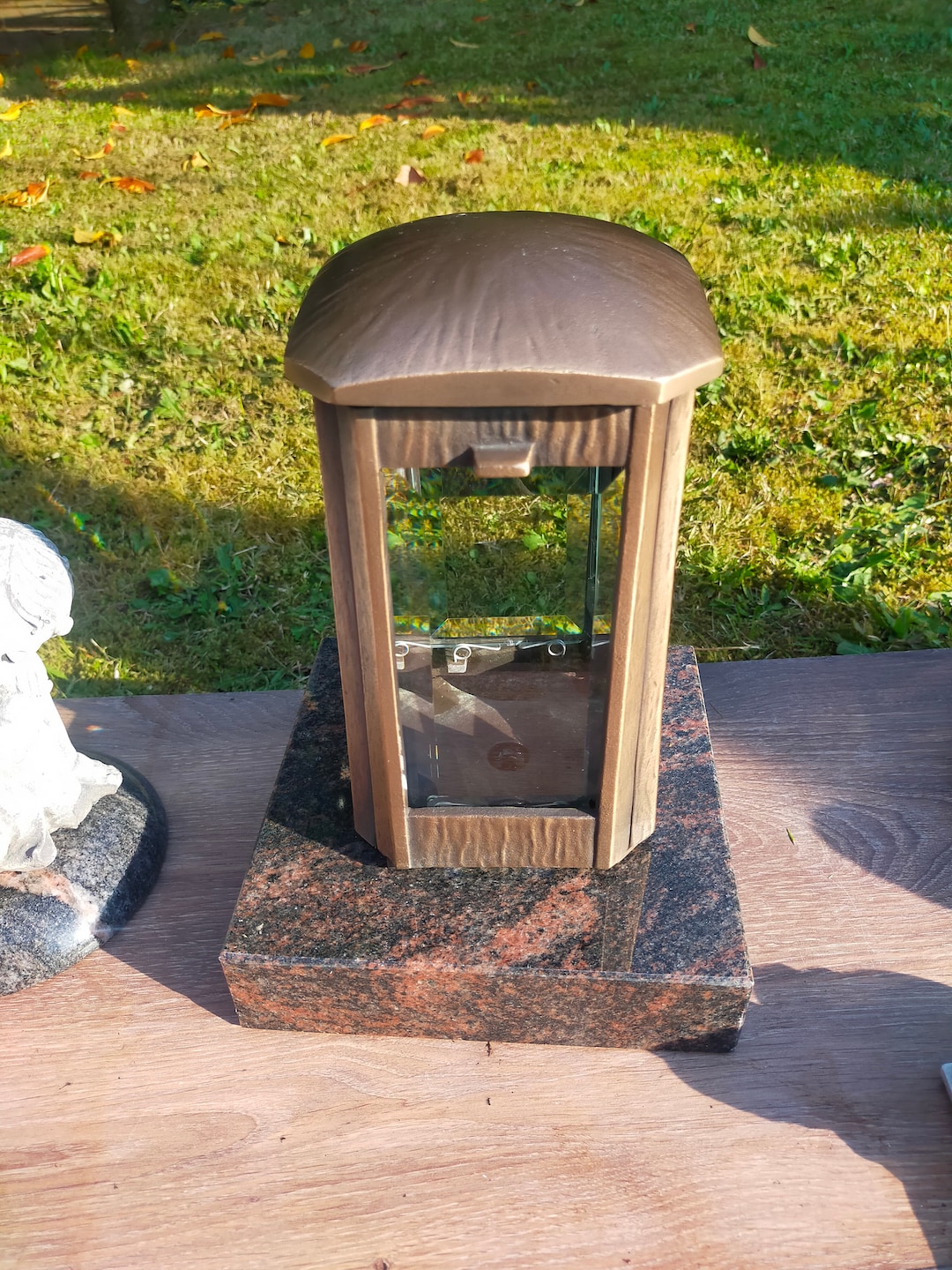 Bronze, Grave Lantern, Large, Grave Light, Grave Lamp, Cemetery Lantern ...
