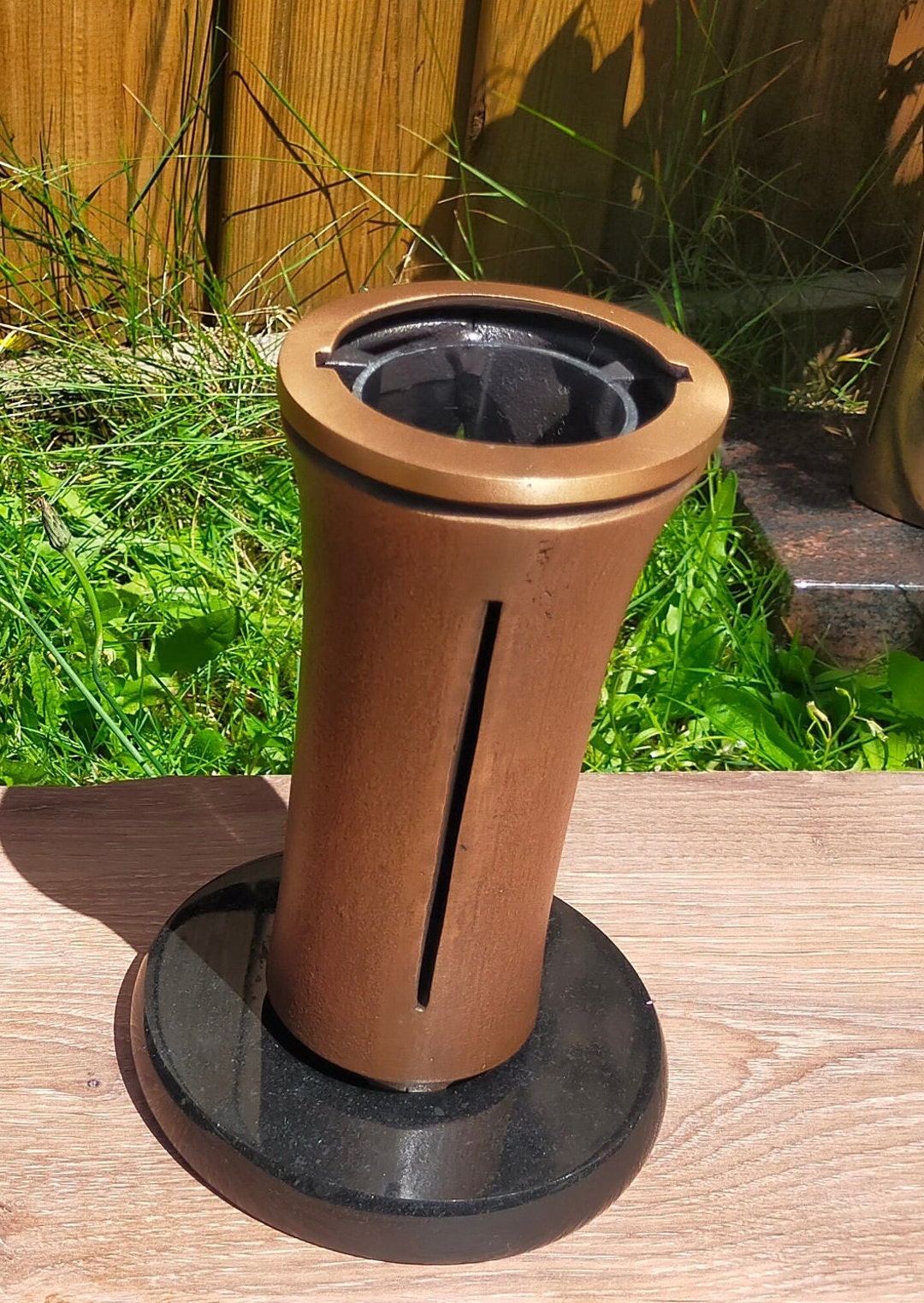 Grave Vase in Bronze, Urn Grave, Standing Vase, Vase, Bronze, Cemetery ...