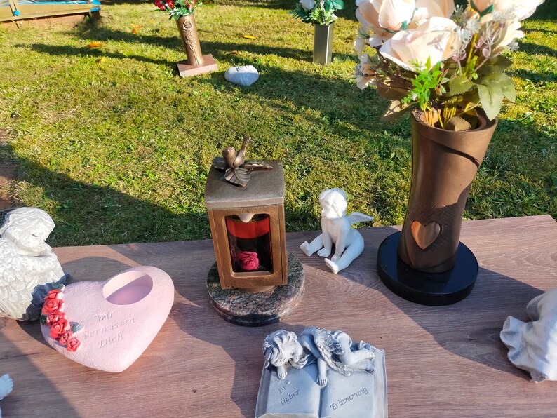 Himalaya, Round, Granite Base With Hole, Grave Lantern Base, Grave Lamp ...