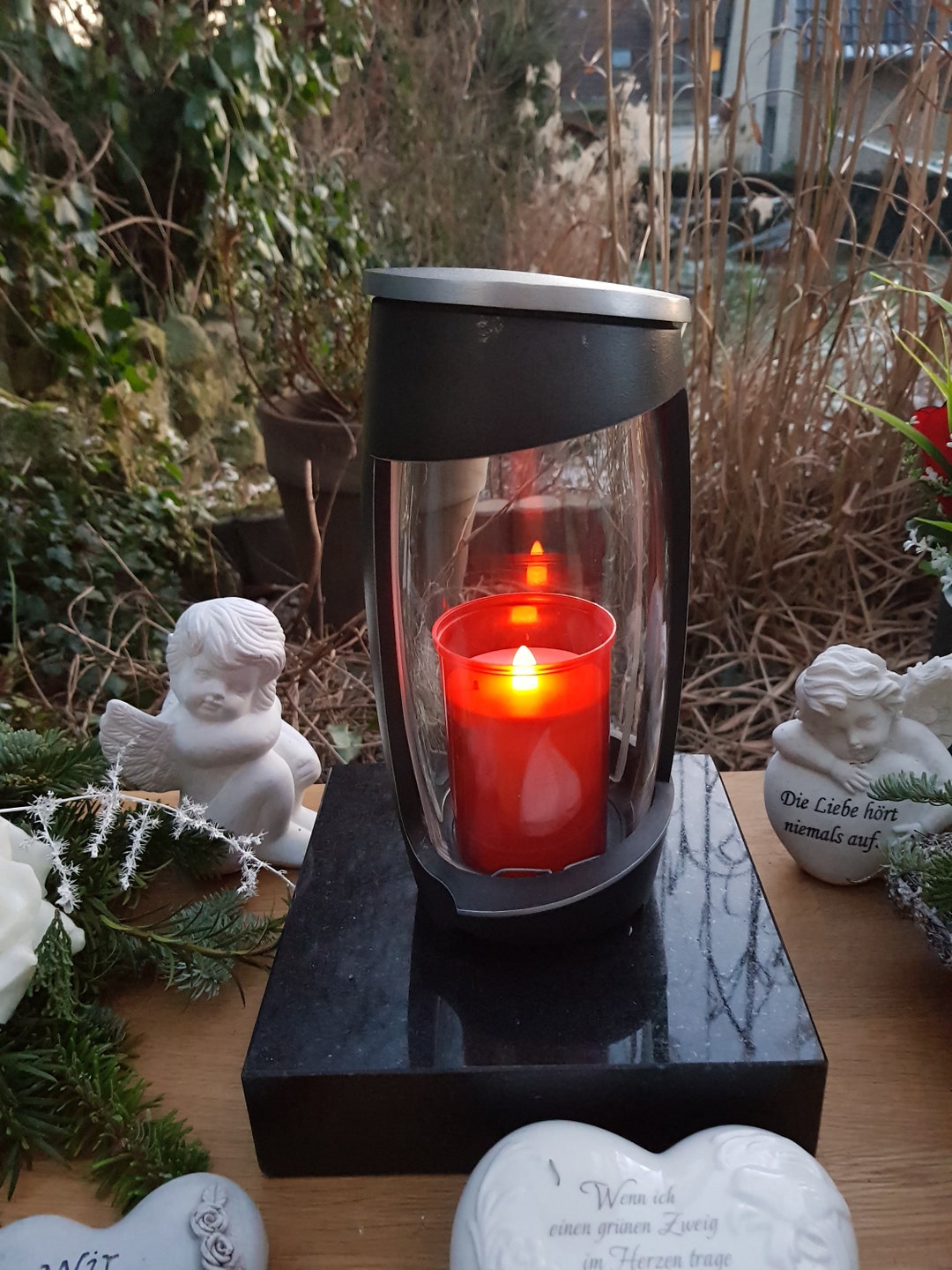 Aluminum, Dark Gray, Grave Light, Grave Lamp, Grave Lamp, Cemetery ...