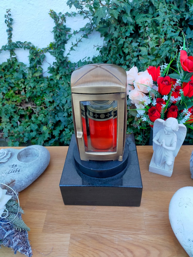 Bronze, Grave Lamp, Grave Lamp, Grave Light, Grave Decoration, Grave ...