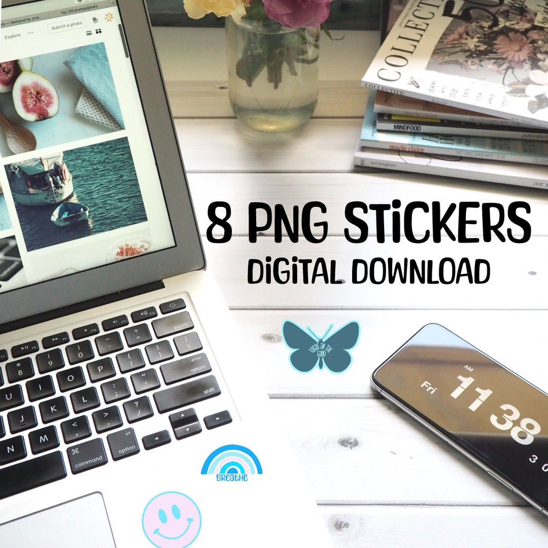 Inspirational Quotes PNG Bundle, Printable Stickers, Motivational ...