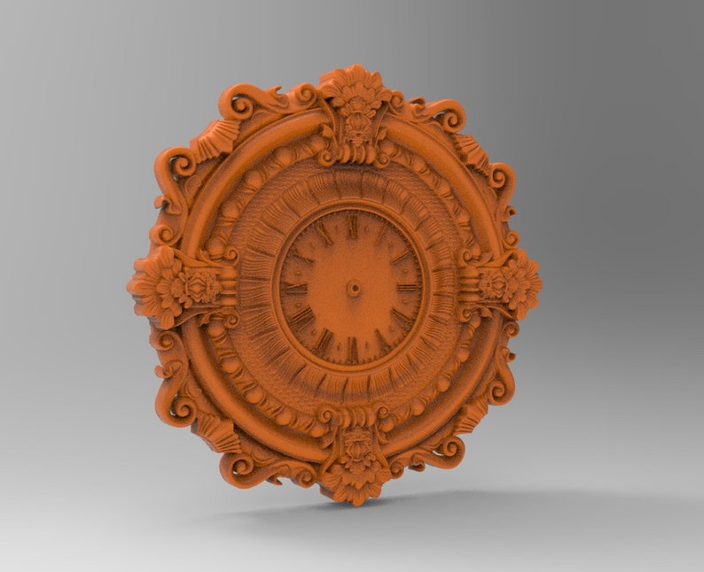Wall Clock Stl Files, CNC Router Engraver, Vetric, V-carve, CNC Files ...
