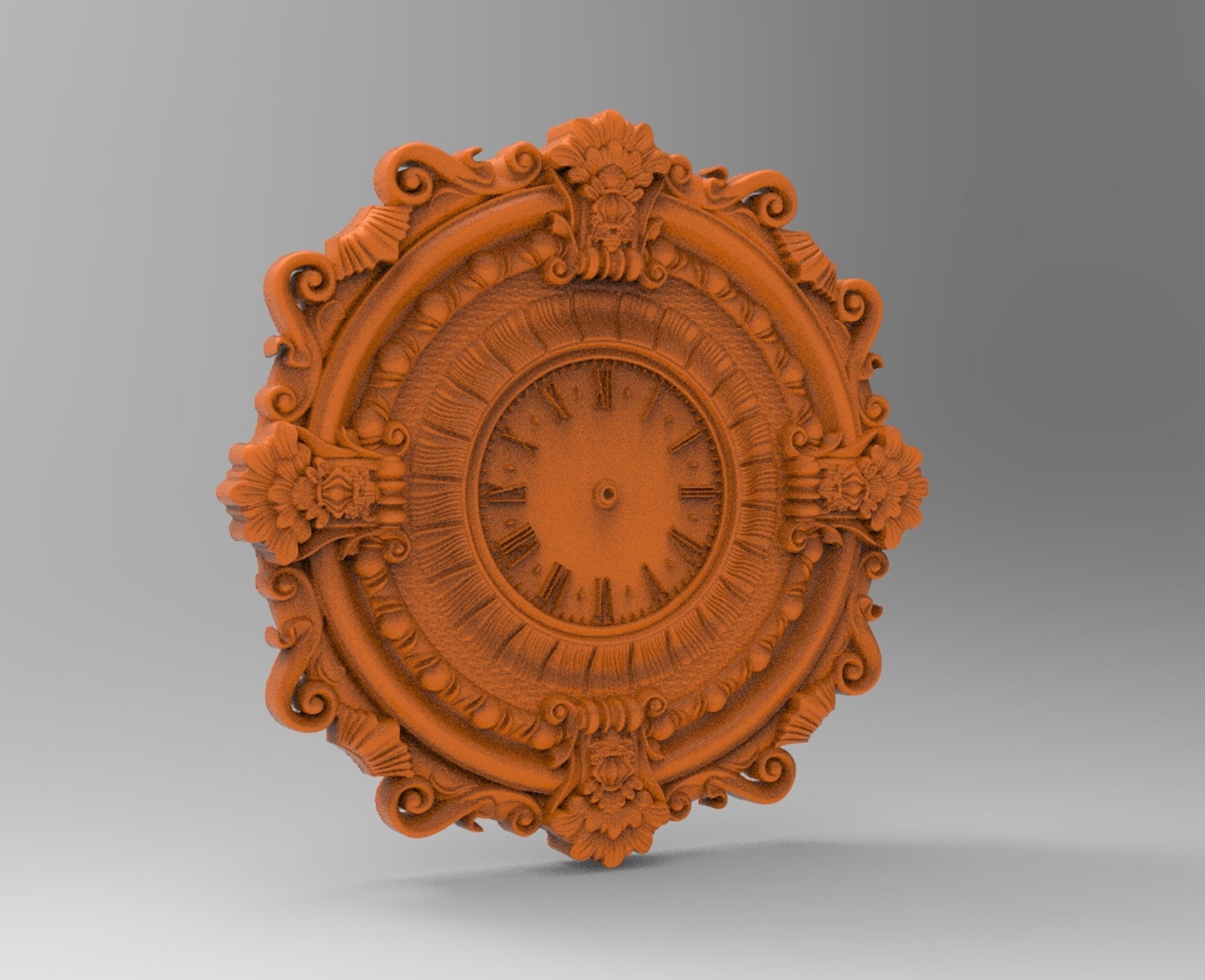 Wall Clock Stl Files, CNC Router Engraver, Vetric, V-carve, CNC Files ...