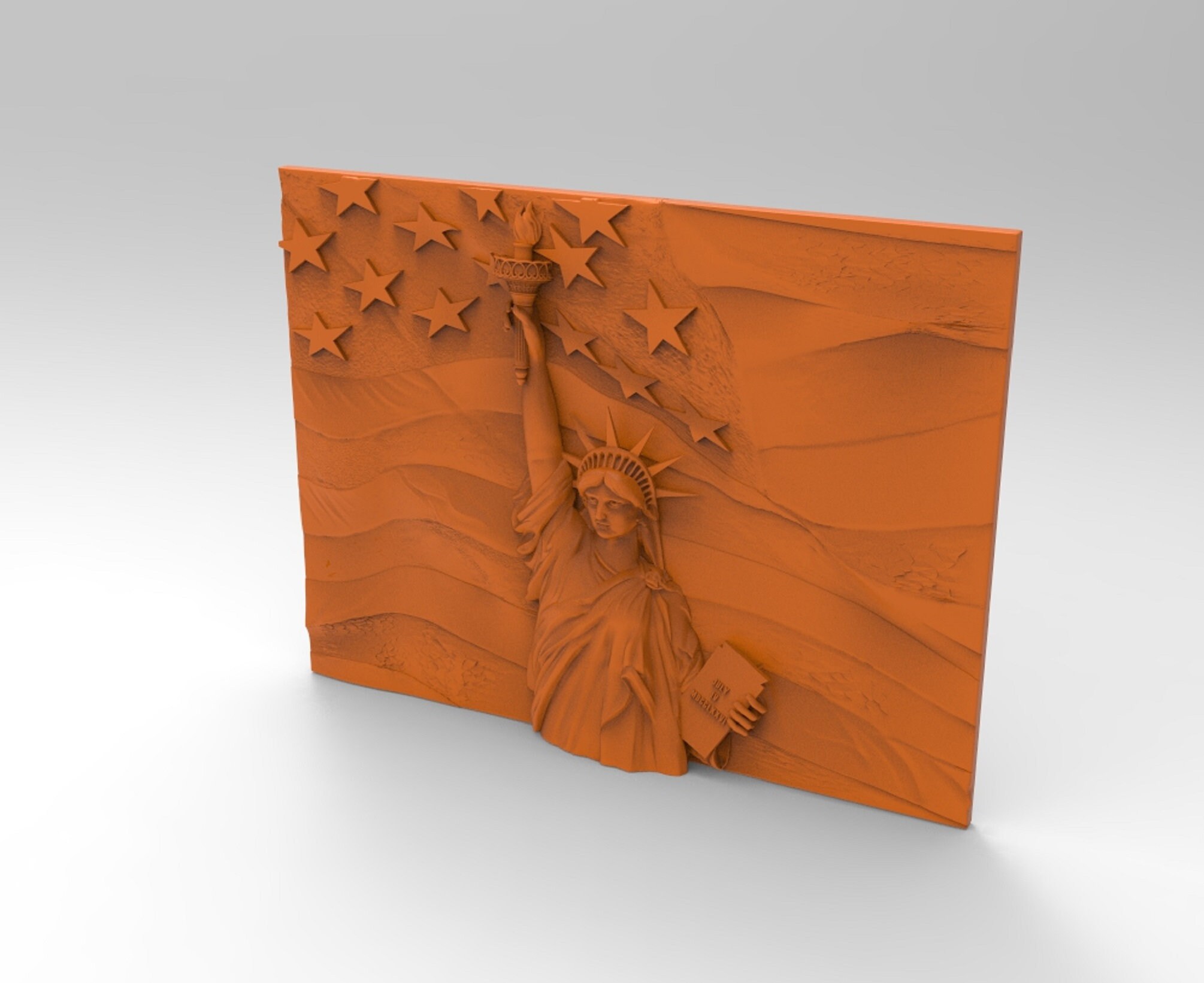 American Flag Stl Files, CNC Router Engraver, Vetric, V-carve, CNC ...