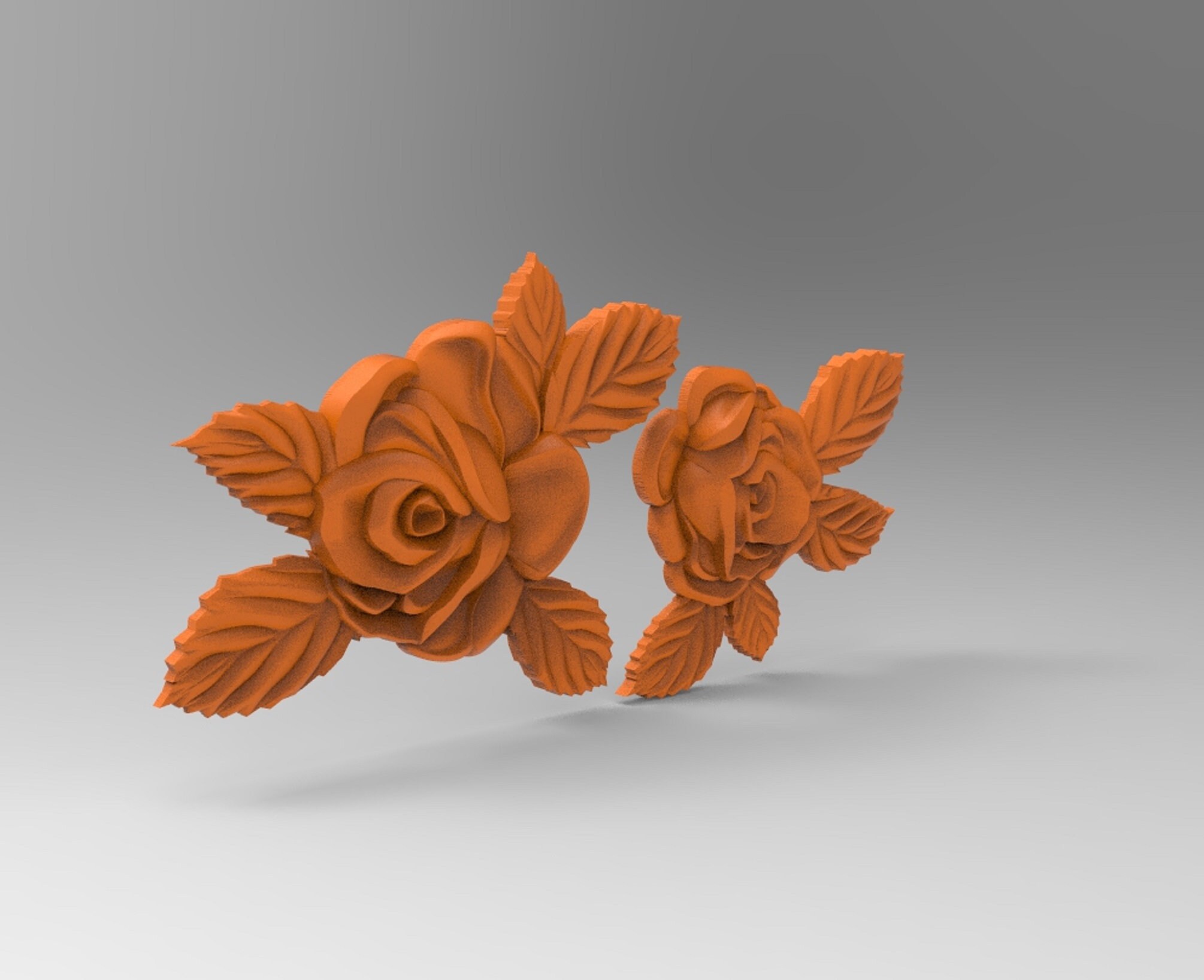 Rose Stl Files, CNC Router Engraver, Vetric, V-carve, CNC Files, Wood ...