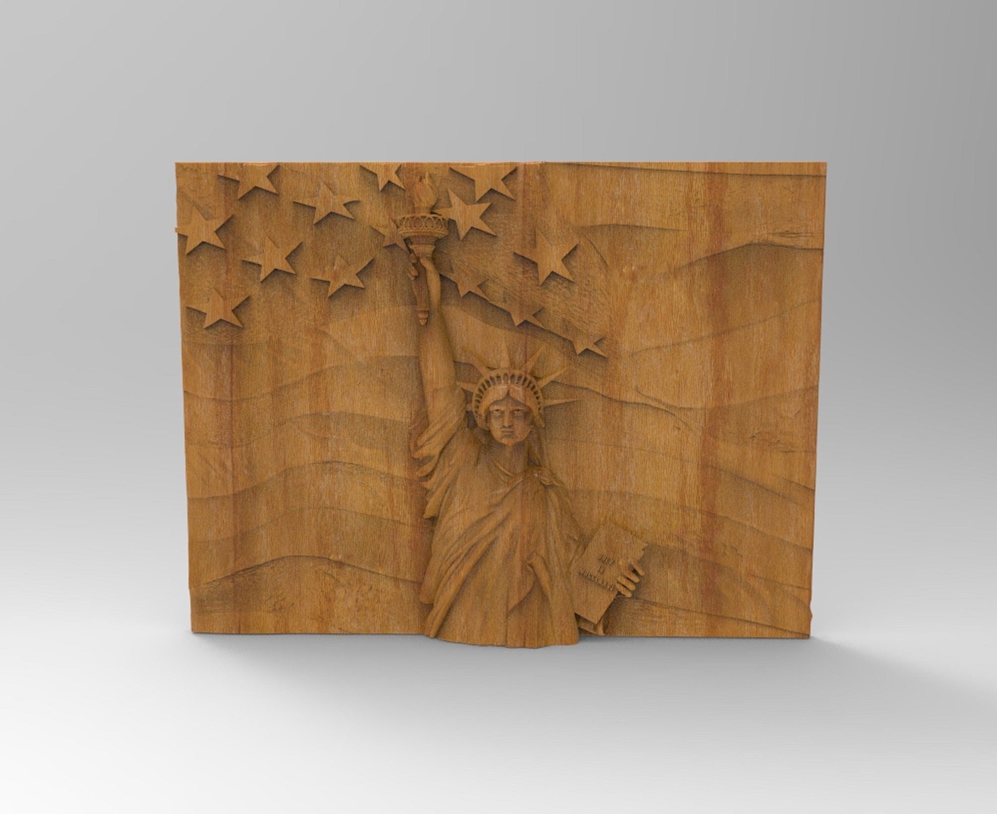 American Flag Stl Files, CNC Router Engraver, Vetric, V-carve, CNC ...