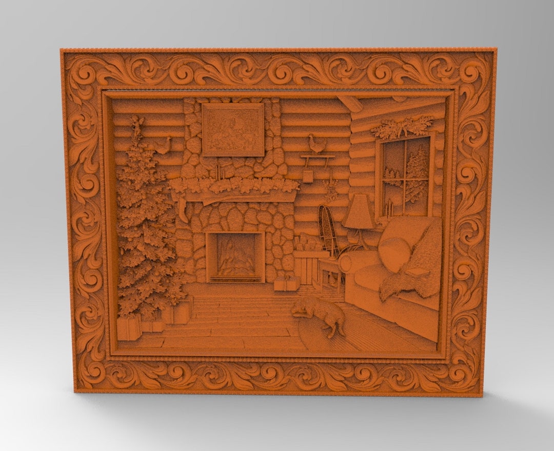 Mountain House Stl Files, CNC Router Engraver, Vetric, V-carve, CNC ...