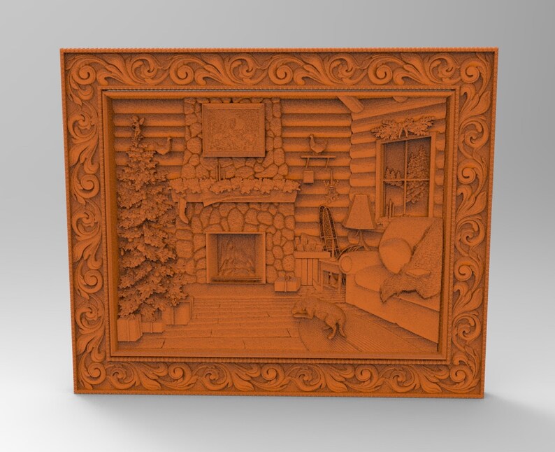 Mountain House Stl Files, CNC Router Engraver, Vetric, V-carve, CNC ...