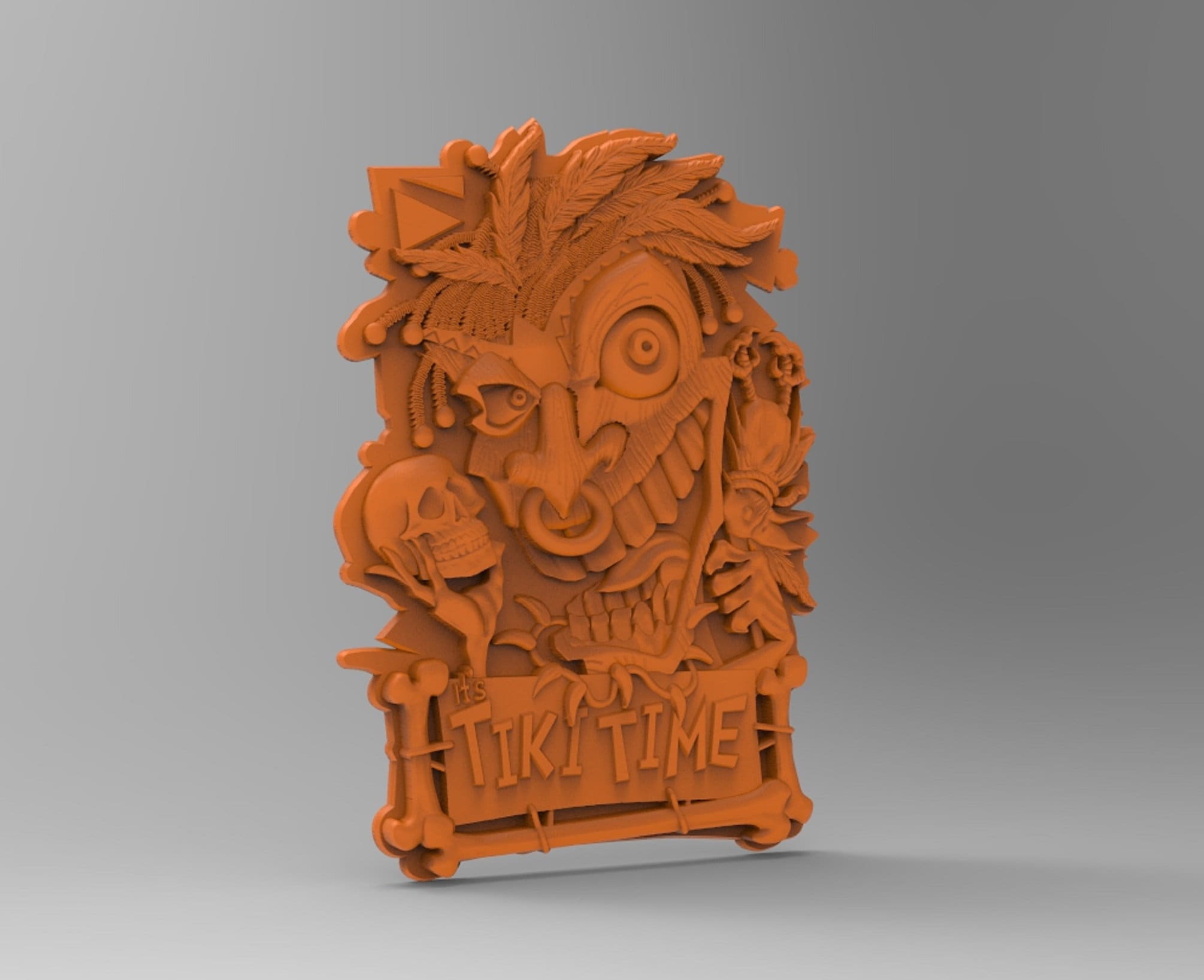 Tiki Totem Stl Files, CNC Router Engraver, Vetric, V-carve, CNC Files ...