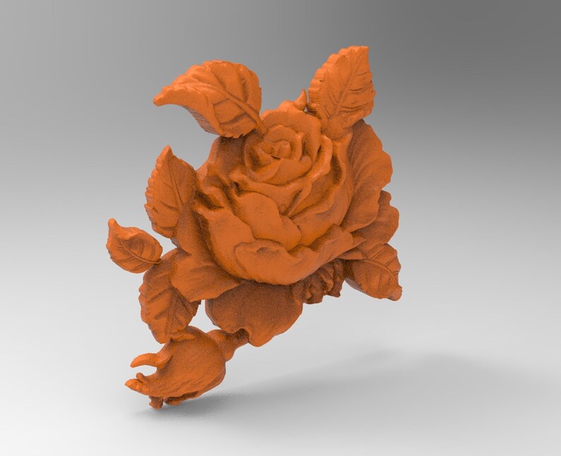Rose Stl Files, CNC Router Engraver, Vetric, V-carve, CNC Files, Wood ...