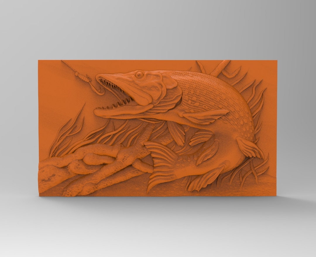 Fish Stl Files, CNC Router Engraver, Vetric, V-carve, CNC Files, Wood ...