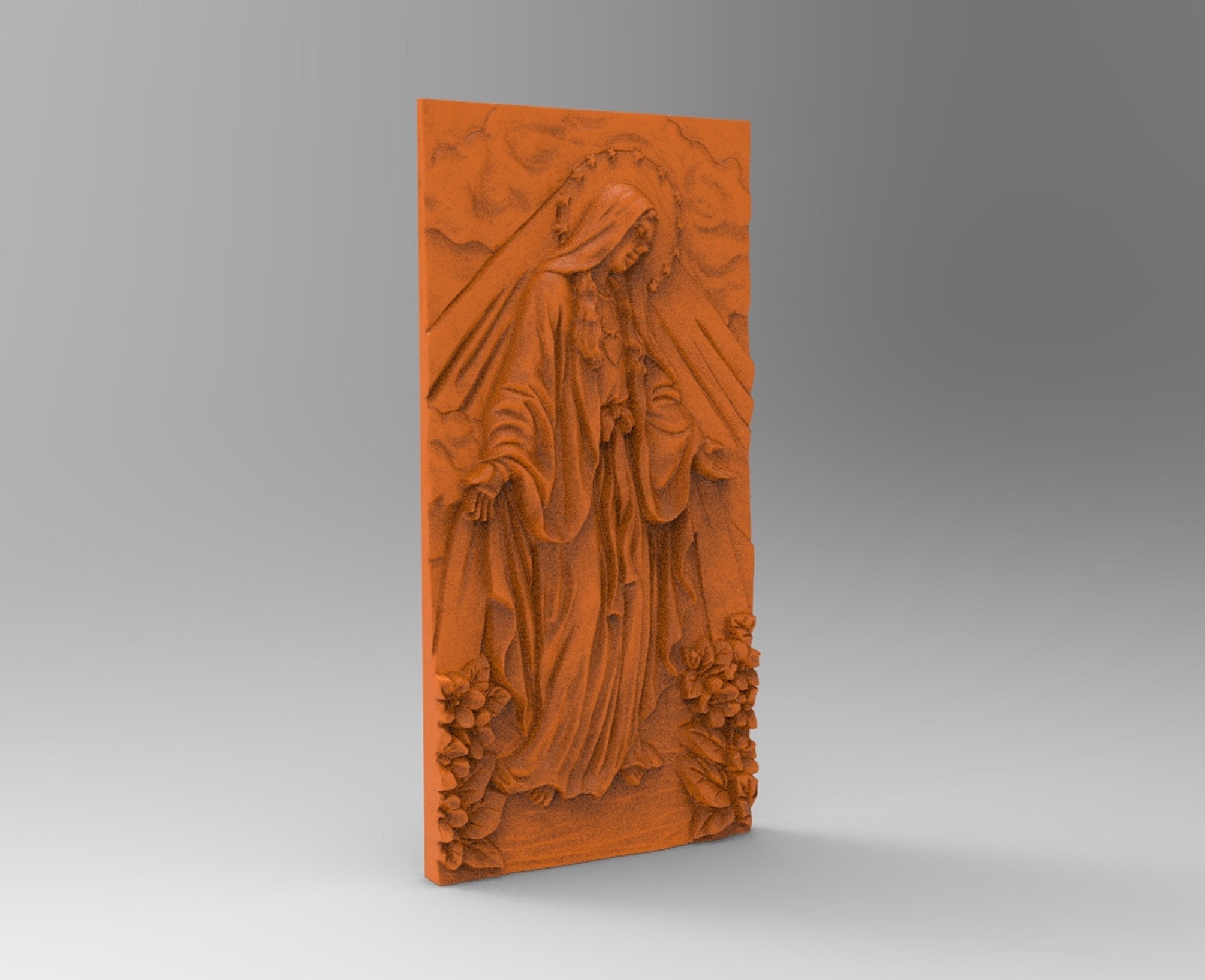 Catholic Mary Stl Files, CNC Router Engraver, Vetric, V-carve, CNC ...