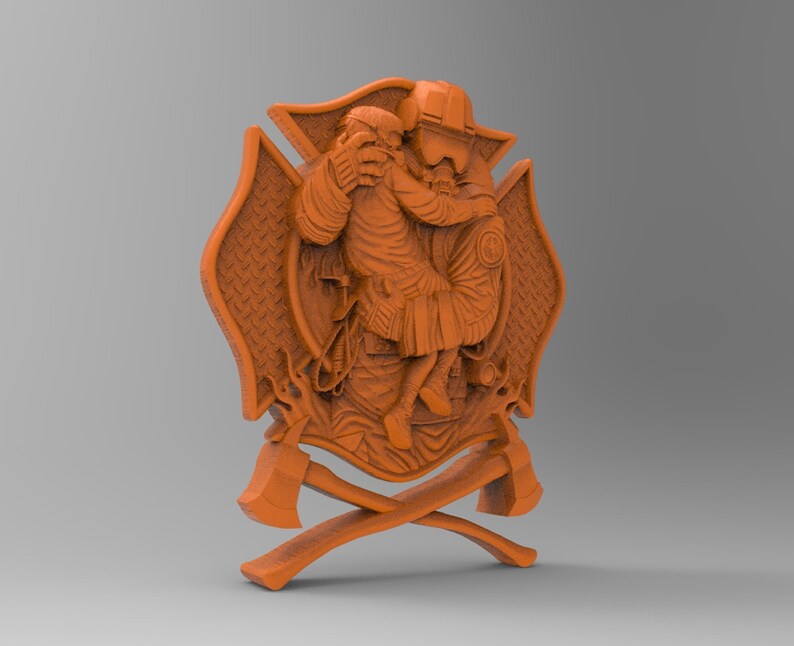 Fireman Stl Files, CNC Router Engraver, Vetric, V-carve, CNC Files ...