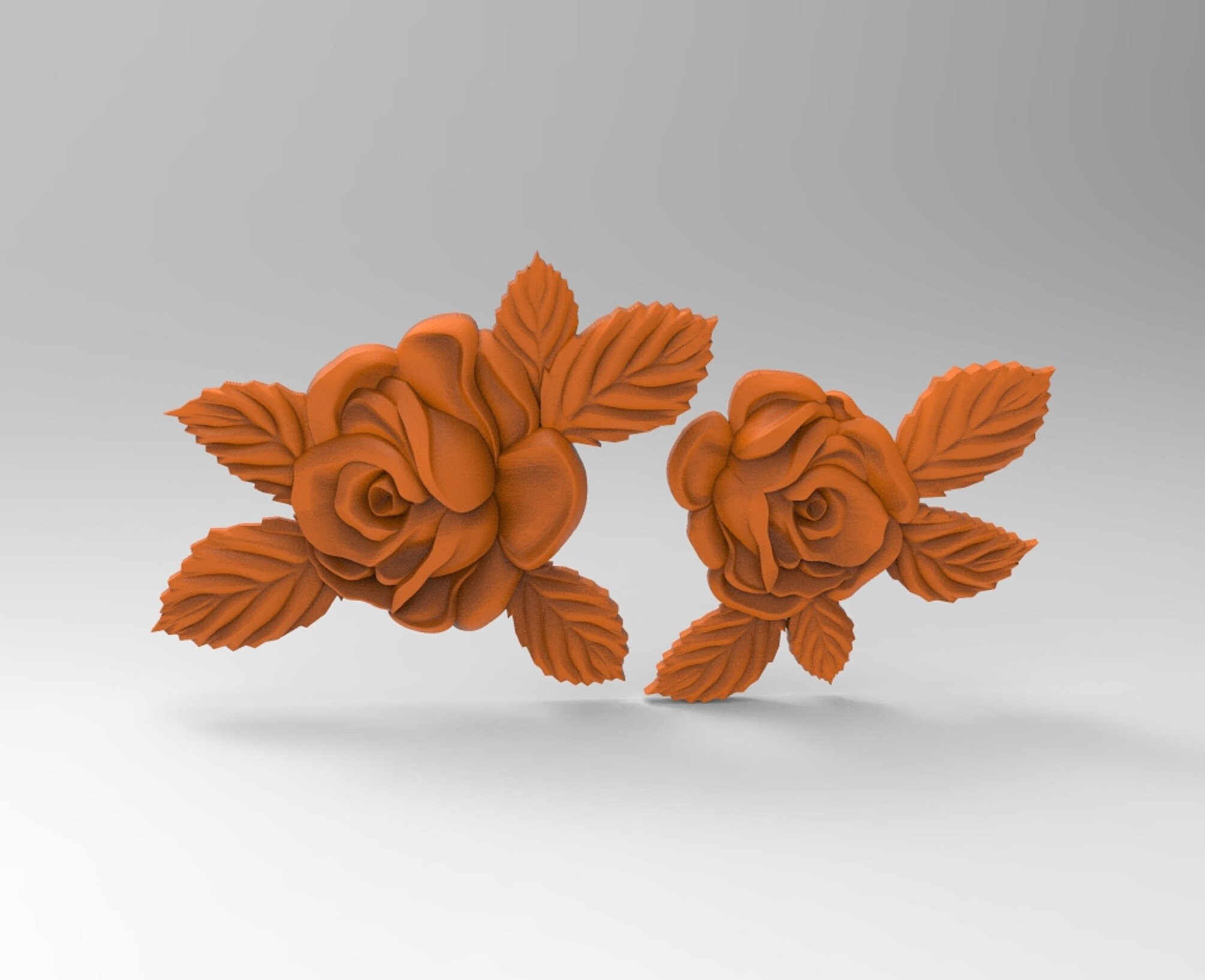 Rose Stl Files, CNC Router Engraver, Vetric, V-carve, CNC Files, Wood ...