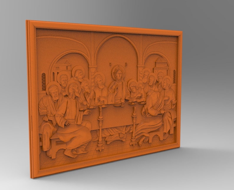 Jesus Dinner Stl Files CNC Router Engraver Vetric V-carve - Etsy