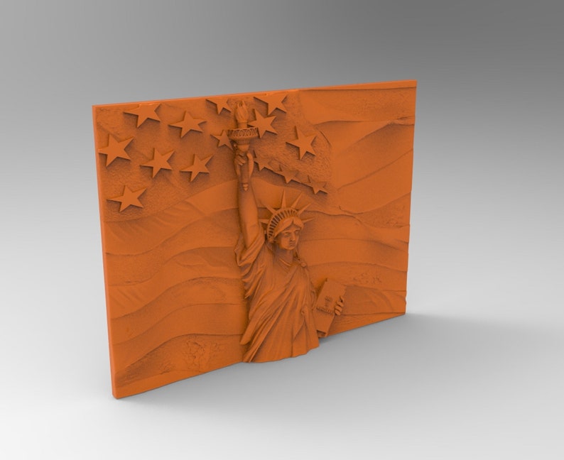 American Flag Stl Files CNC Router Engraver Vetric V-carve - Etsy