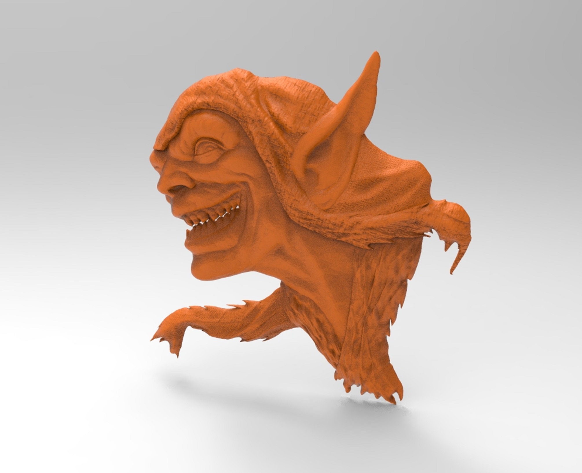 Goblin Stl Files, CNC Router Engraver, Vetric, V-carve, CNC Files, Wood ...