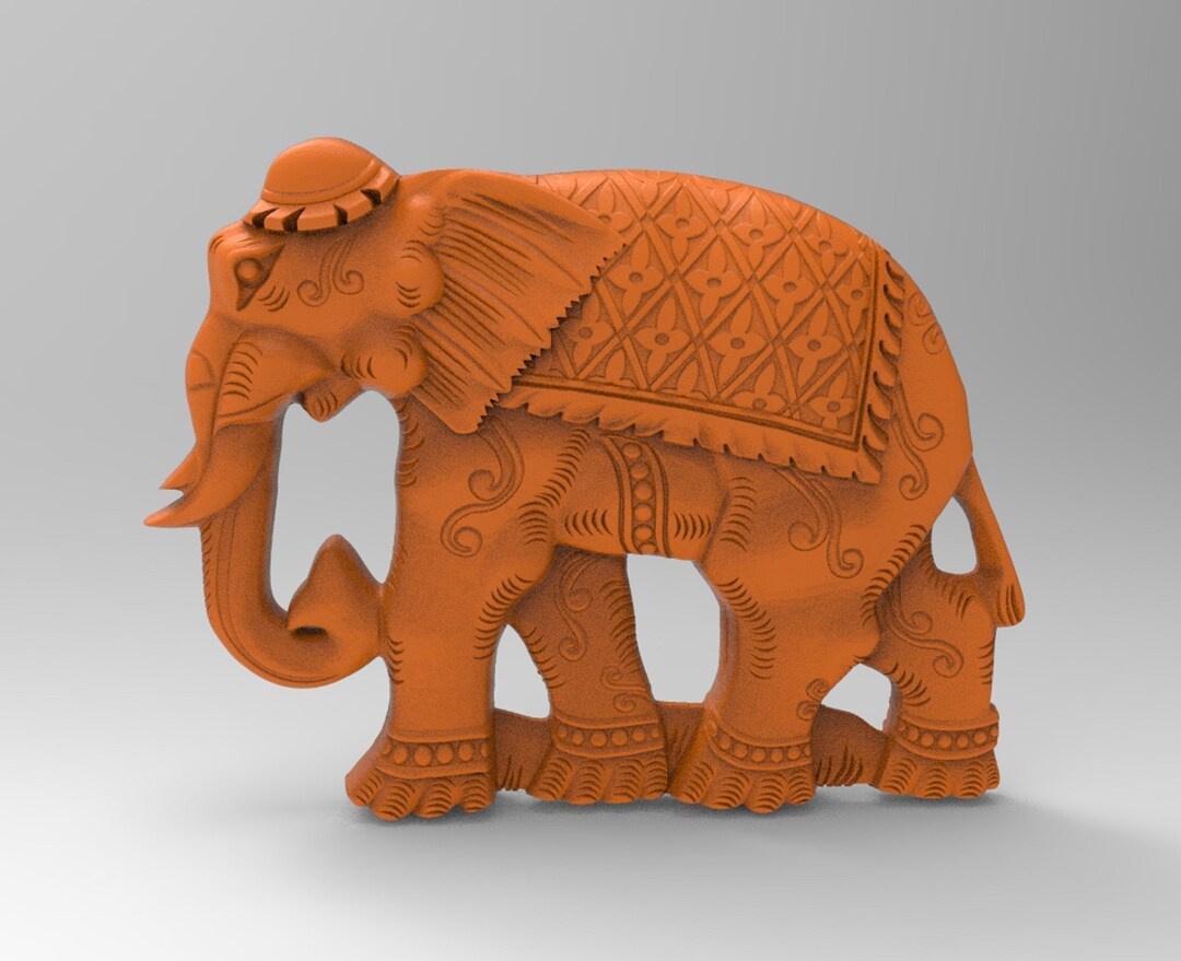 Elephant Stl Files, CNC Router Engraver, Vetric, V-carve, CNC Files ...