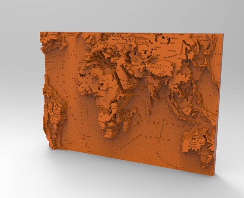 World Map Stl Files, CNC Router Engraver, Vetric, V-carve, CNC Files ...